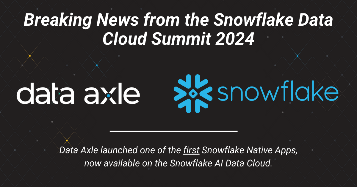Data Axle Launches Snowflake Native App to Enhance Customers’ Business Data on the Snowflake AI ...